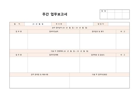 효율적인 업무 관리와 성과 향상을 돕는 주간 리포트