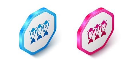 흰색 배경에 격리 된 등색 건조 된 물고기 아이콘 육각 버튼 벡터 3차원 형태에 대한 스톡 벡터 아트 및 기타 이미지 3차원 형태 강 건강한 식생활 Istock