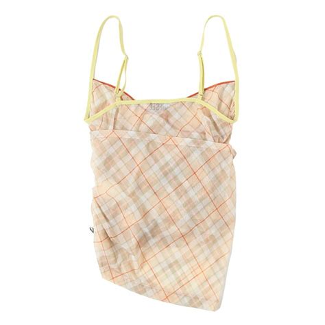 【楽天市場】★diesel ディーゼル レディース★dメタルロゴチャーム 透け感 ストレッチ チェック柄キャミソール【t Solas Drap】【サイズs】【ピンクベージュ系】die L T