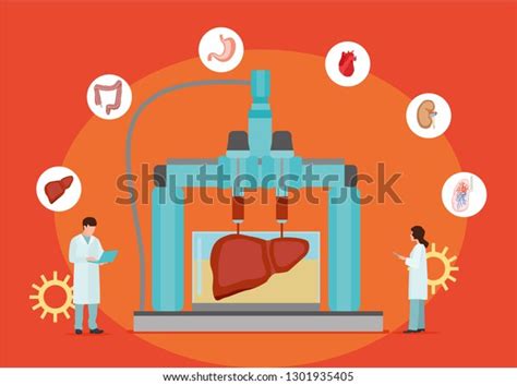 Organ 3d Printing Cartoon Photos Images And Pictures Shutterstock