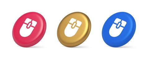 Mouse Computer Scrolling Device Cursor Button Click Control Cyberspace Interface 3d Isometric