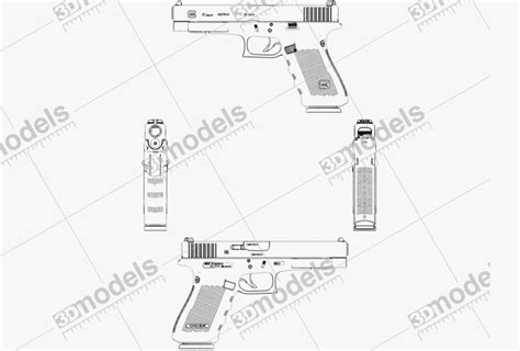 Glock 41 Gen4 Blueprint