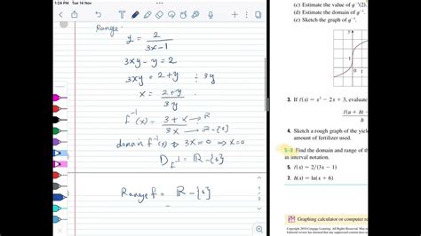 Review Chapter 1 Exercises 5 8 James Stewart Calculus 7th Edition Youtube
