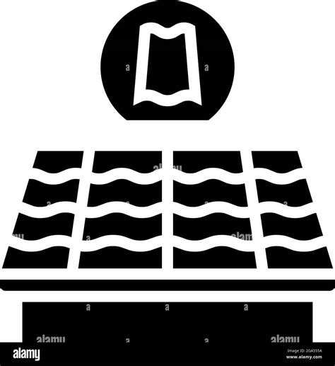 Slate Roof Glyph Icon Vector Illustration Stock Vector Image And Art Alamy