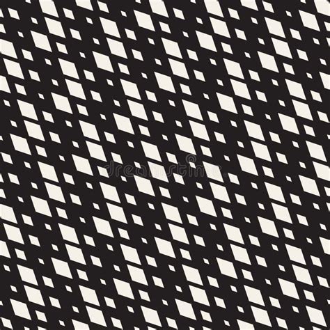 Repeating Shape Halftone Modern Geometric Lattice Texture Vector Seamless Monochrome Pattern