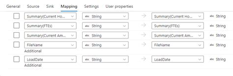 copy data activity additional columns more columns than expected