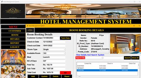 Github Sugam1409hotel Management System Its A Hotel Management