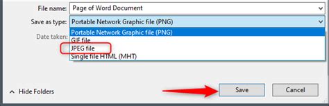 How To Save A Word Document As A JPEG
