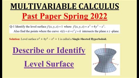 Dr Sajjad Khan Math Academy On Linkedin Past Paper Questions Multi Variable Calculus How To