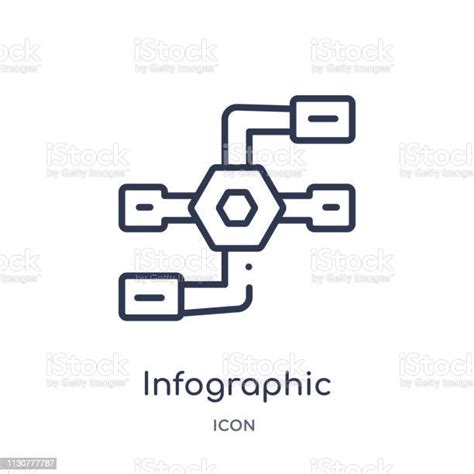 Linear Infographic Icon From Analytics Outline Collection Thin Line Infographic Vector Isolated