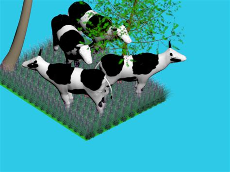 Vaca Modelo 3d 3 Obj Free3d