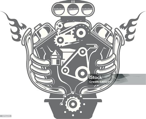 Mesin Balap Ilustrasi Stok Unduh Gambar Sekarang Gambar Warna Tipe Citra Ikat Pinggang