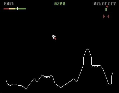 indie retro news lunar lander atari s 1979 classic finally given justice on the c64