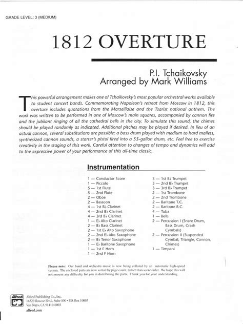 1812 Overture Pdf