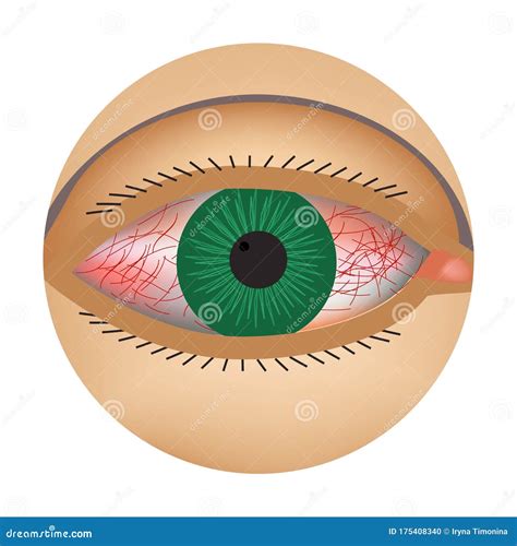 Conjunctivitis Redness And Inflammation Of The Eye Vessels Eye Drops Treatment Infographics