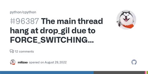 The Main Thread Hang At Drop Gil Due To FORCE SWITCHING After Daemon