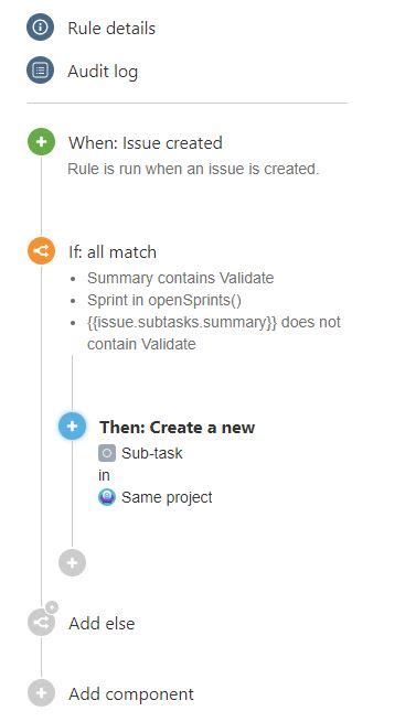 Solved Jira Automation Rule Create Sub Task Only When S