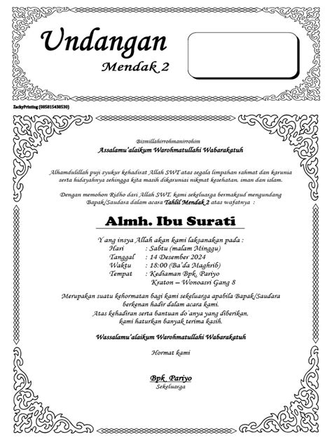 Undangan Mendak 2 Pdf