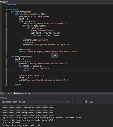 python attempting login class stack overflow