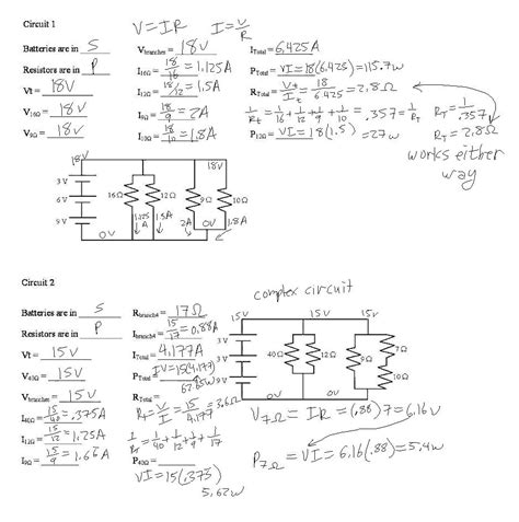 Circuit Review Worksheet At Sherman Ashley Blog