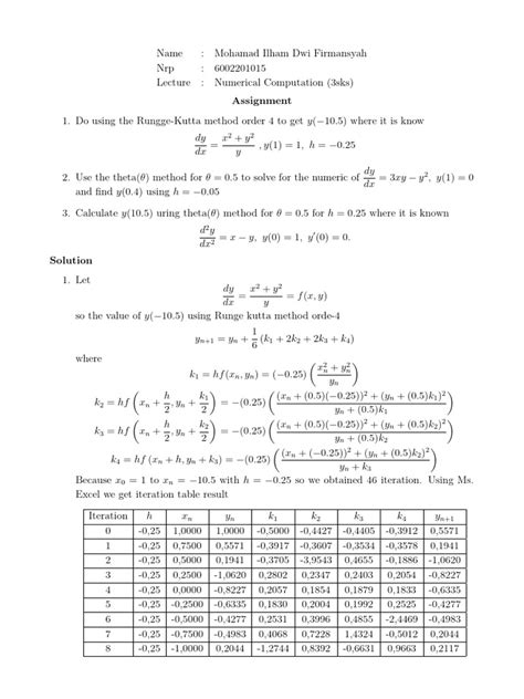 Numerical Computation Pdf Subtraction Calculus
