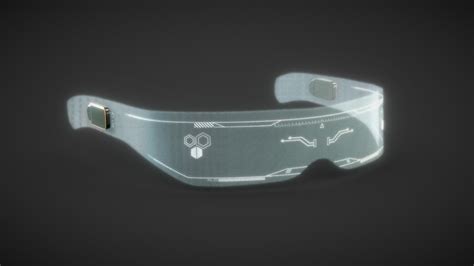 Futuristic Cyberpunk Sci Fi Glasses Buy Royalty Free 3d Model By Nima