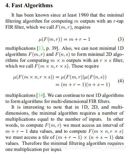 Winograd算法的应用：fast Algorithms For Convolutional Neural Networks