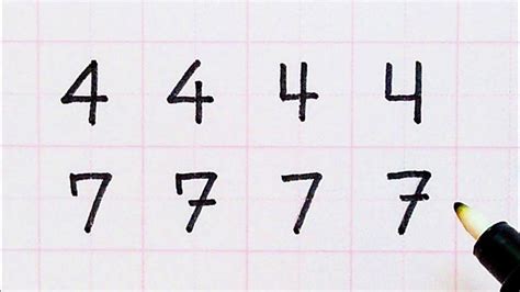 Handwriting How To Write Numbers In Different Ways In Writing Handwriting Numbers