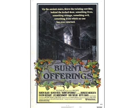 Burnt Offerings Movie Poster 1976 Horror One Sheet Artwork Digital Download Etsy