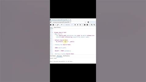What Is Default Search Path In Postgresql Best Postgresql Tutorial Shorts Youtube