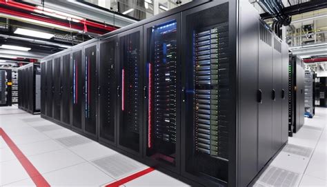 Modern Data Center Featuring Server Racks And Networking Equipment In A Wellorganized Space