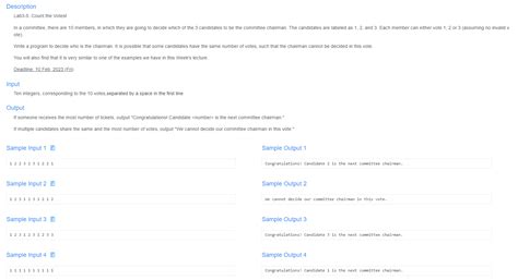 Solved Lab3 5 Count The Votes Ote You Will Also Find