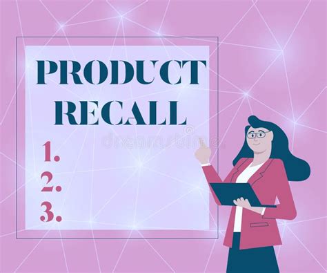 Writing Displaying Text Product Recall Business Idea Request By A Company To Return The Product