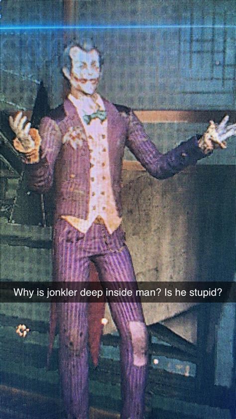 Is Jonkler Stupid R Batmanarkham