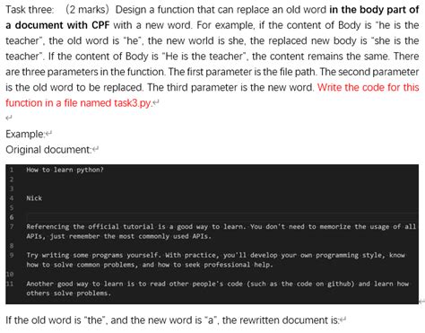 Solved Design A Document Management Program Python That
