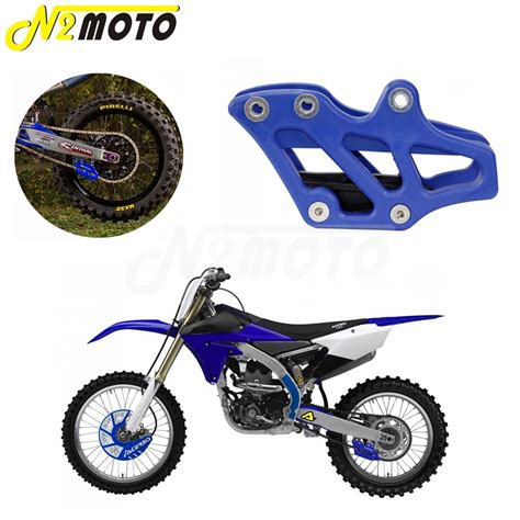 X Blue Plastic Chain Guide Guard Protector For Yamaha Yz Wr F F Fx Fx