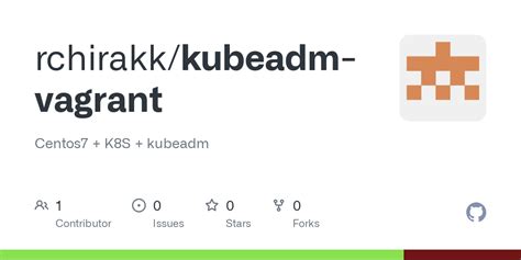 Github Rchirakkkubeadm Vagrant Centos7 K8s Kubeadm