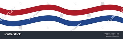 Dutch Flag Wave Banner Background Waving Stock Vector Royalty Free