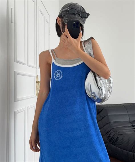 배색 테리 롱원피스 4color 비치웨어 스윔웨어 물놀이 테리원피스 비치타올 흠뻑쇼 워터밤 체형커버 루즈핏 원피스커버업 나시원피스 에이블리