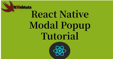 React Native Modal Popup Tutorial
