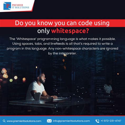 Premier It Solutions On Linkedin Code Coders Whitespace Coding