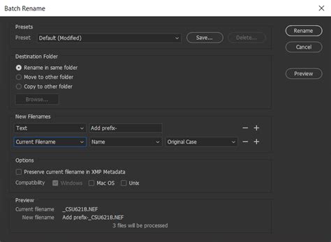 Solved How Do I Batch Rename To Add A Prefix Adobe Product Community 10625724