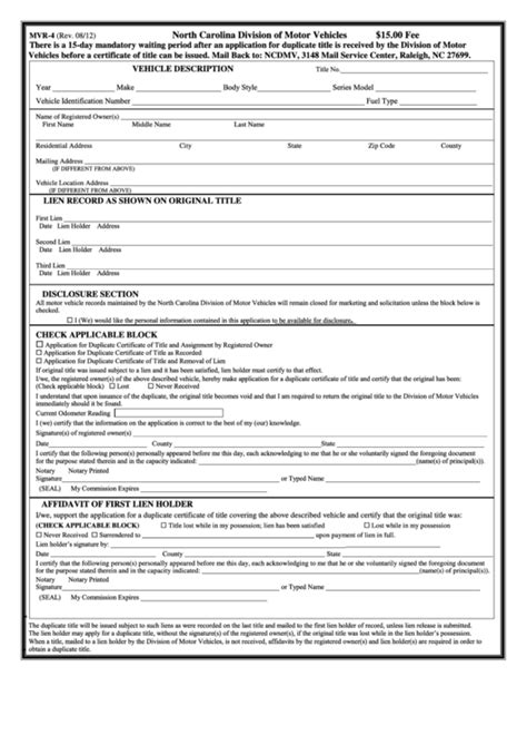 Printable Mvr Form Printable Forms Free Online