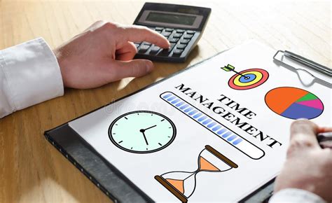 Concepto De La Gesti N De Tiempo En Un Tablero Foto De Archivo Imagen De Reloj Gerencia