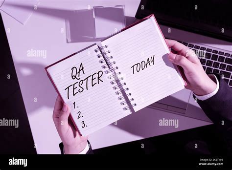 Conceptual Display Qa Tester Business Approach Quality Assurance Of An