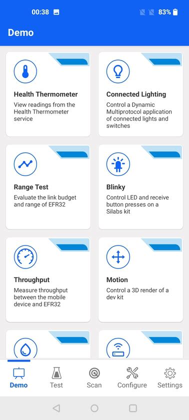 Demos Overview Overview Silicon Labs Mobile Apps Latest Silicon