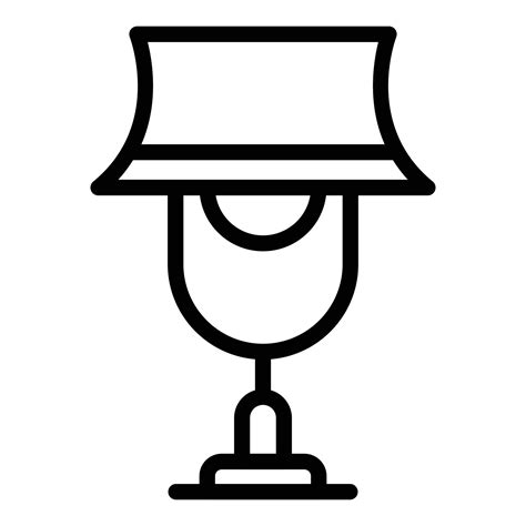 Home Lamp Icon Outline Vector Interior Light 15091208 Vector Art At Vecteezy