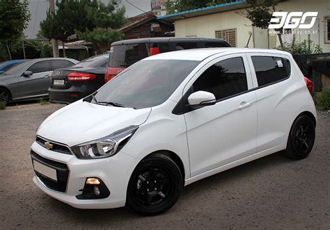 더넥스트스파크퓨어화이트 대만산 Te 37 15인치4홀pcd100무광블랙 장착사진 삼육공플레이