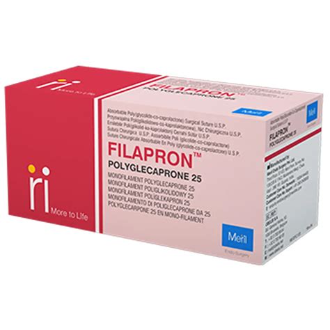 Meril Filapron 4 0 Polyglecaprone 25 Suture