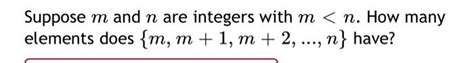 Solved Suppose M And N Are Integers With M Chegg Com
